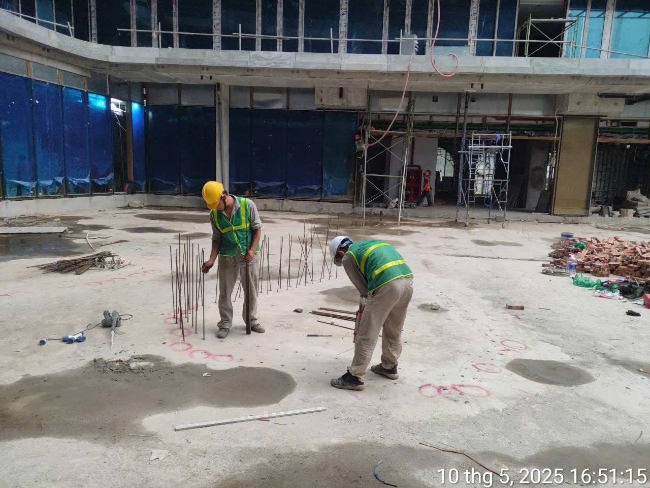 Thi Công Khoan Cấy Thép Bằng Keo Hilti RE 100 Tại Dự Án Trần Nguyên Hãn – Hà Nội